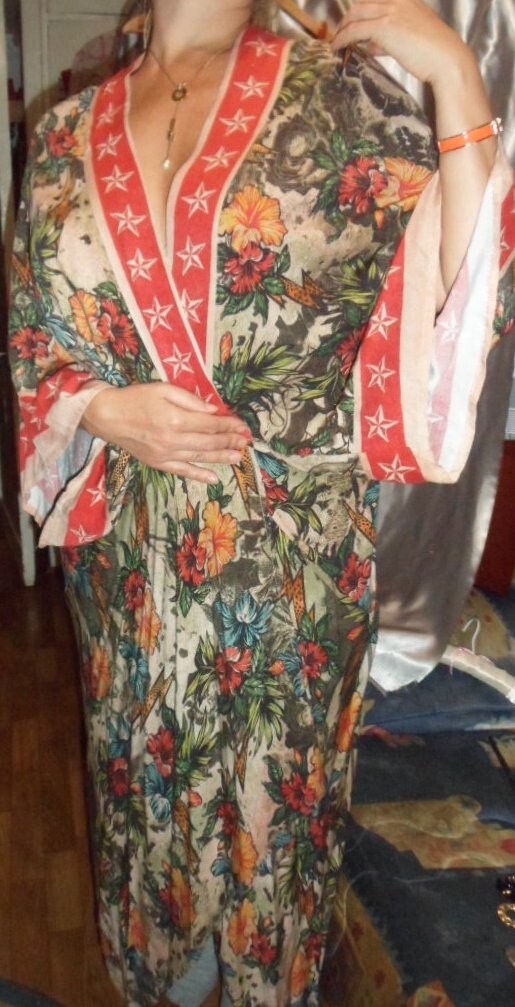 RUDE RIDERS Italy High Qualit Handcrafted Robe Tunic Cardigan Cape ...