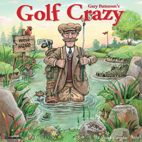 Golf Crazy by Gary Patterson 2025 12" x 12" Wall Calendar (free ...