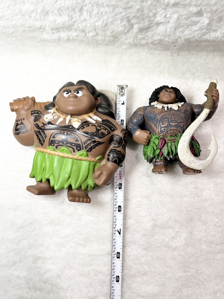 Lot Of 2 Disney Moana Maui figures. Both Made In Vietnam. Great ...