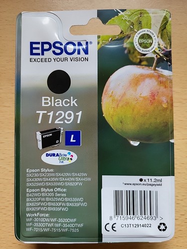 C13T12914022 Epson T1291 L-Größe Schwarz Original Blister | eBay