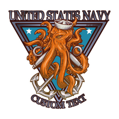 US Navy Boatswain's Mate Rate Deck Ape USN Veteran 5" Military Graphic ...