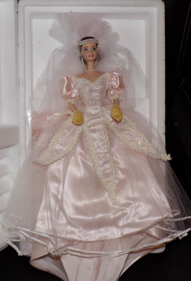 1996 Barbie Blushing Orchid Bride Porcelain Doll 3rd In Series Mint ...