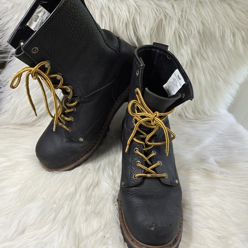 Guide Gear Men's Sawtooth Logger Boots Size 12EE Steel Toe Leather ...