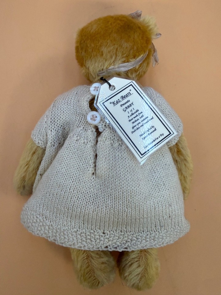 OOAK Kaz Bears Mohair Jointed Teddy Bear Gabby by Karen Brentall UK ...