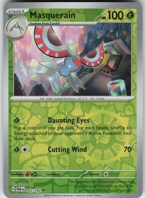 PO-01 Reverse Holo Masquerain 002/182 Uncommon SV04: Paradox Rift | eBay