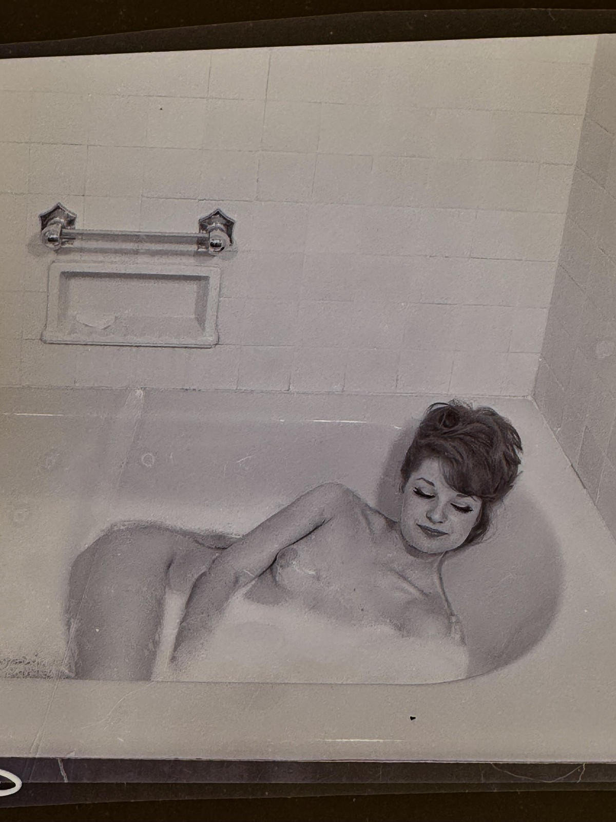 Vintage Nude Model In Bath 2 1/4 Negative | eBay