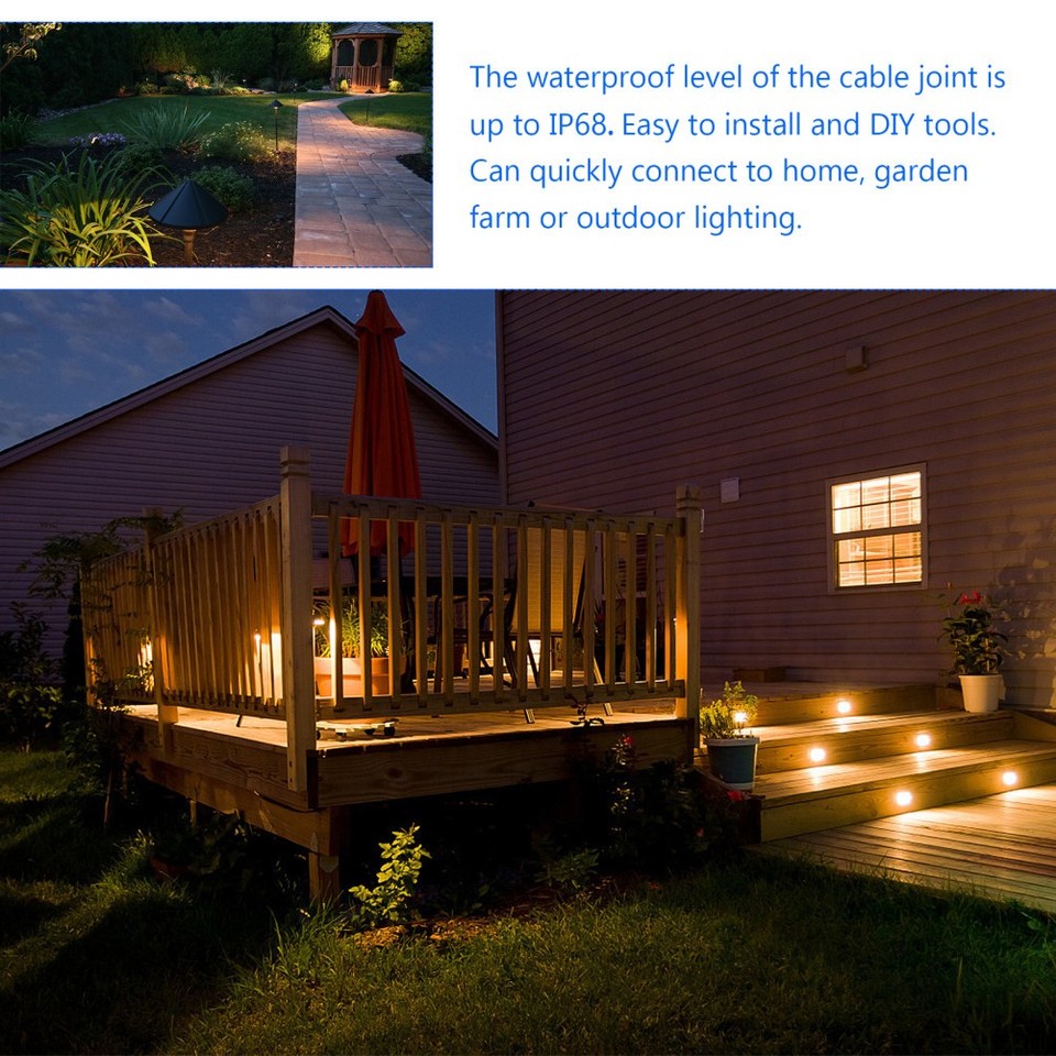 4 Pcs Outdoor Cable Connector Waterproof Wire Electrical Connectors for ...