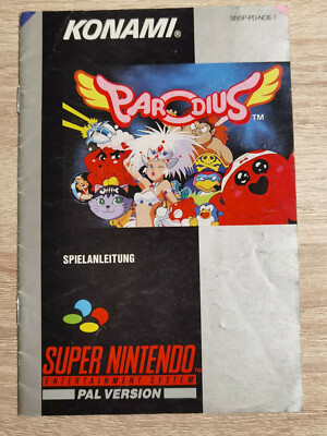 PARODIUS SUPER NINTENDO NES SNES (NOTICE SEUL MANUAL ONLY) | eBay