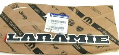 2019 2020 RAM 1500 Laramie rear tailgate chrome black Nameplate Emblem ...
