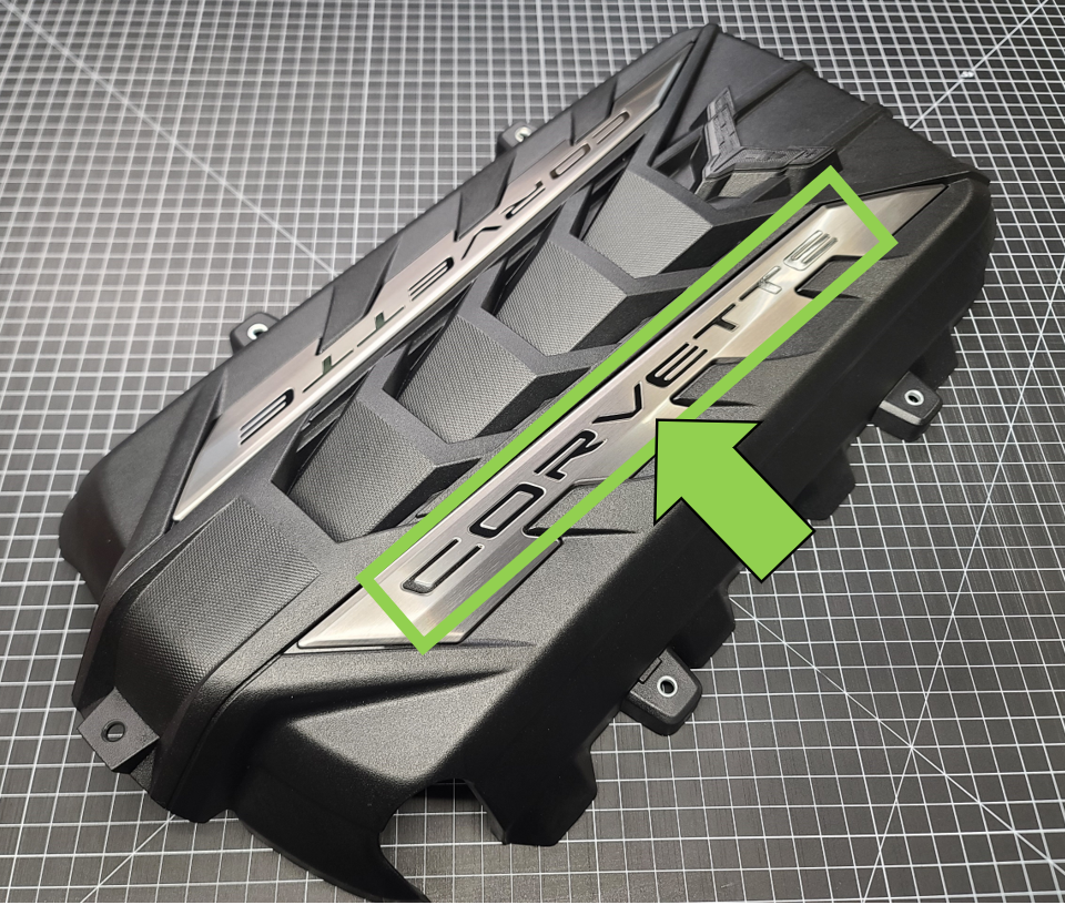 C8 Engine Cover Decals CORVETTE Sticker Inlays 2020-2025 Stingray 6.2L ...