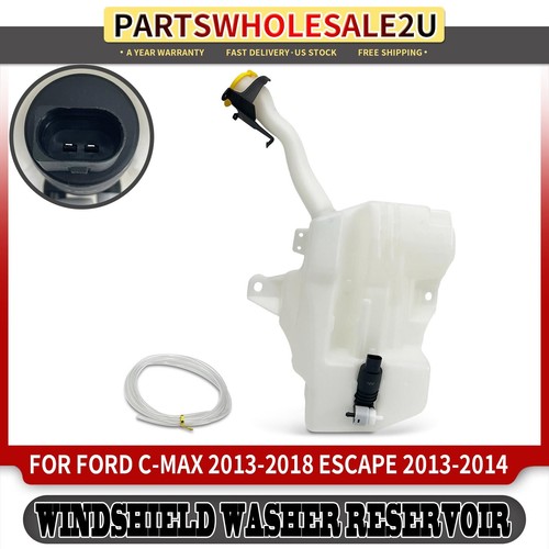 Windshield Washer Reservoir w/ Pump & Cap & Filler Neck for Ford Escape ...