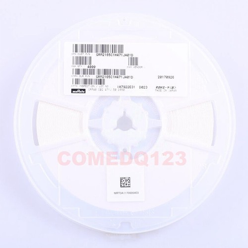 4000PCS/Reel 0805 470pF 50V NPO/C0G ±5% GRM2165C1H471JA01D Ceramic ...