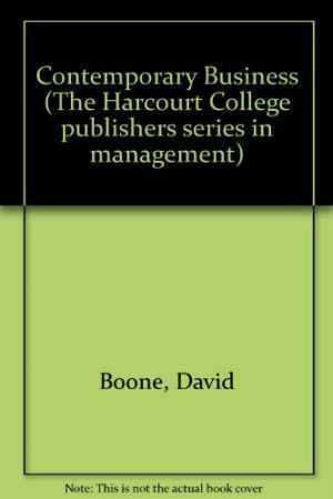 Contemporary Business (The Harcourt - Hardcover, by Boone Louis E ...