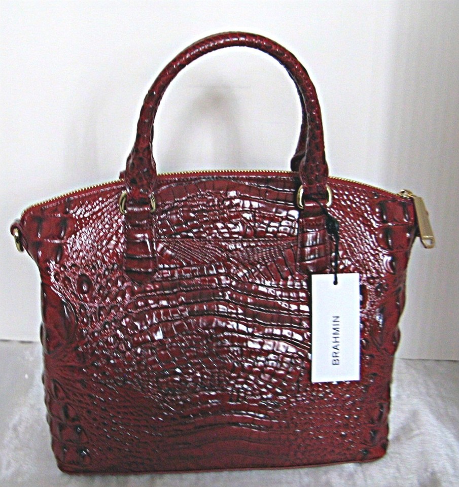 Brahmin Handbag - Duxbury Satchel - Vintage Red Melbourne | eBay