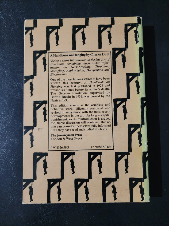 A Handbook on Hanging By Charles Duff - Paperback 9780752460680 | eBay