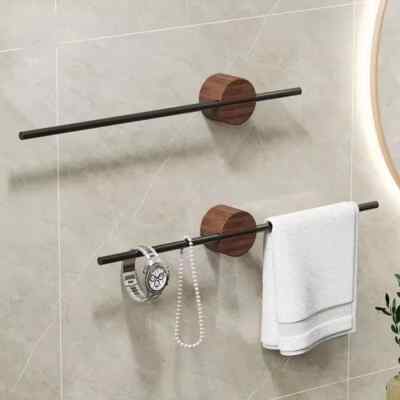 40/50cm Towel Rack Towel Hanger Bath Towel Holder Wood Wall Hanging ...