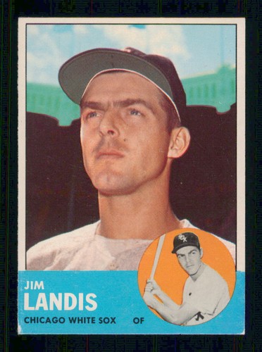 1963 TOPPS BASEBALL # 485 JIM LANDIS 12947 | eBay