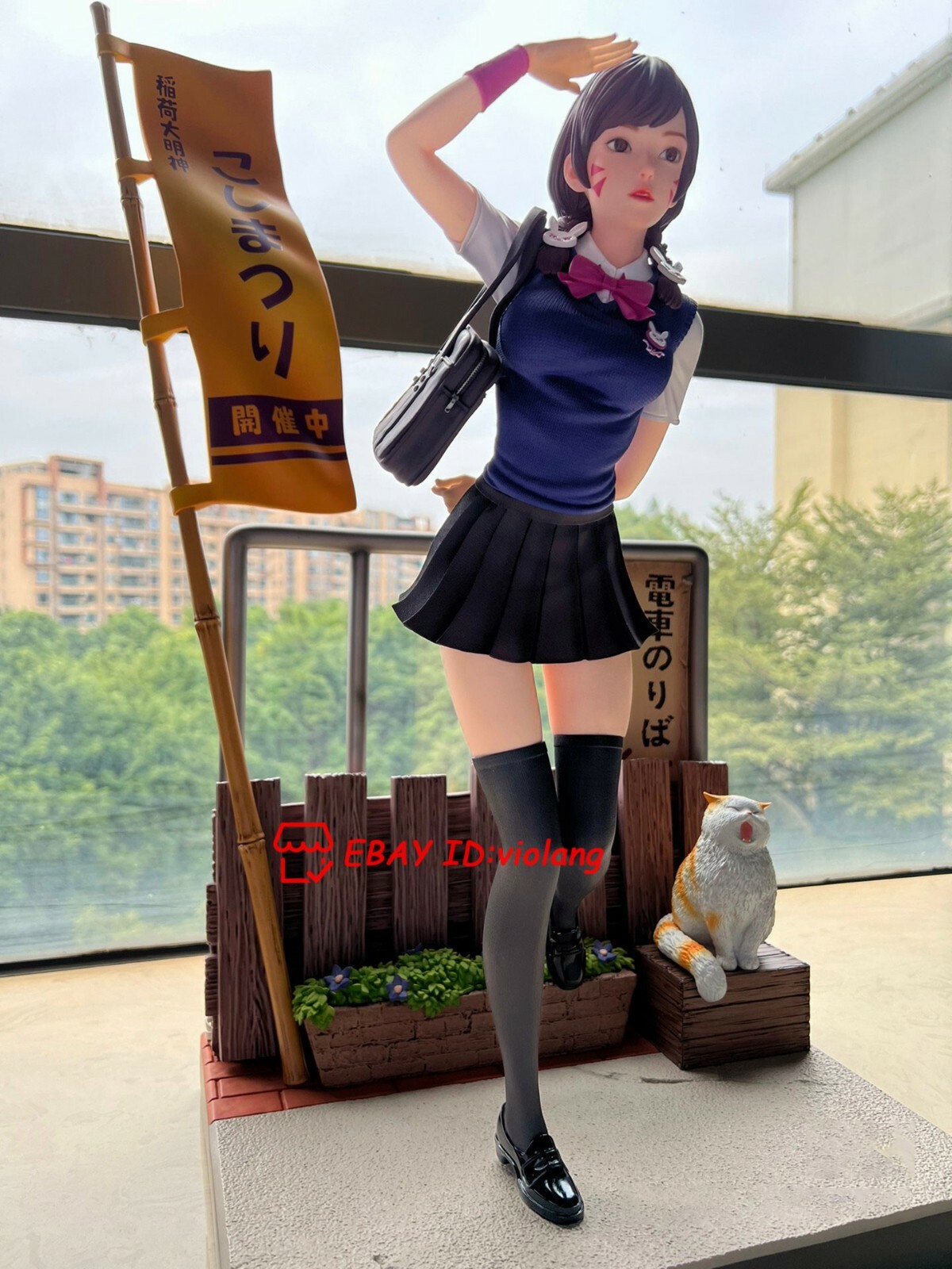 Coolbear Studio 1/4 GK D.Va DVA Overwatch Resin Painted Statue DX Ver ...