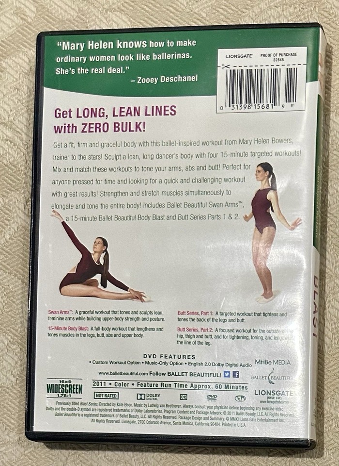 Ballet Beautiful Ballet Workout DVD - Body Blast. Mary Helen Bowers ...