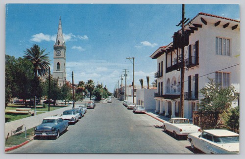 Postcard Street View Old Laredo Texas Nice Cars | eBay