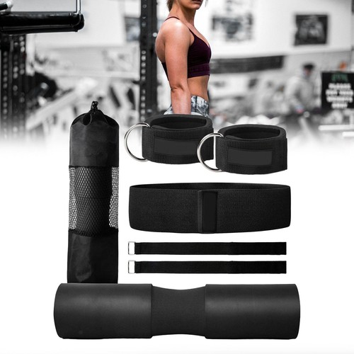 Barbell Shoulder Pads Set with Foam Shaft for Bodybuilding Weight ...