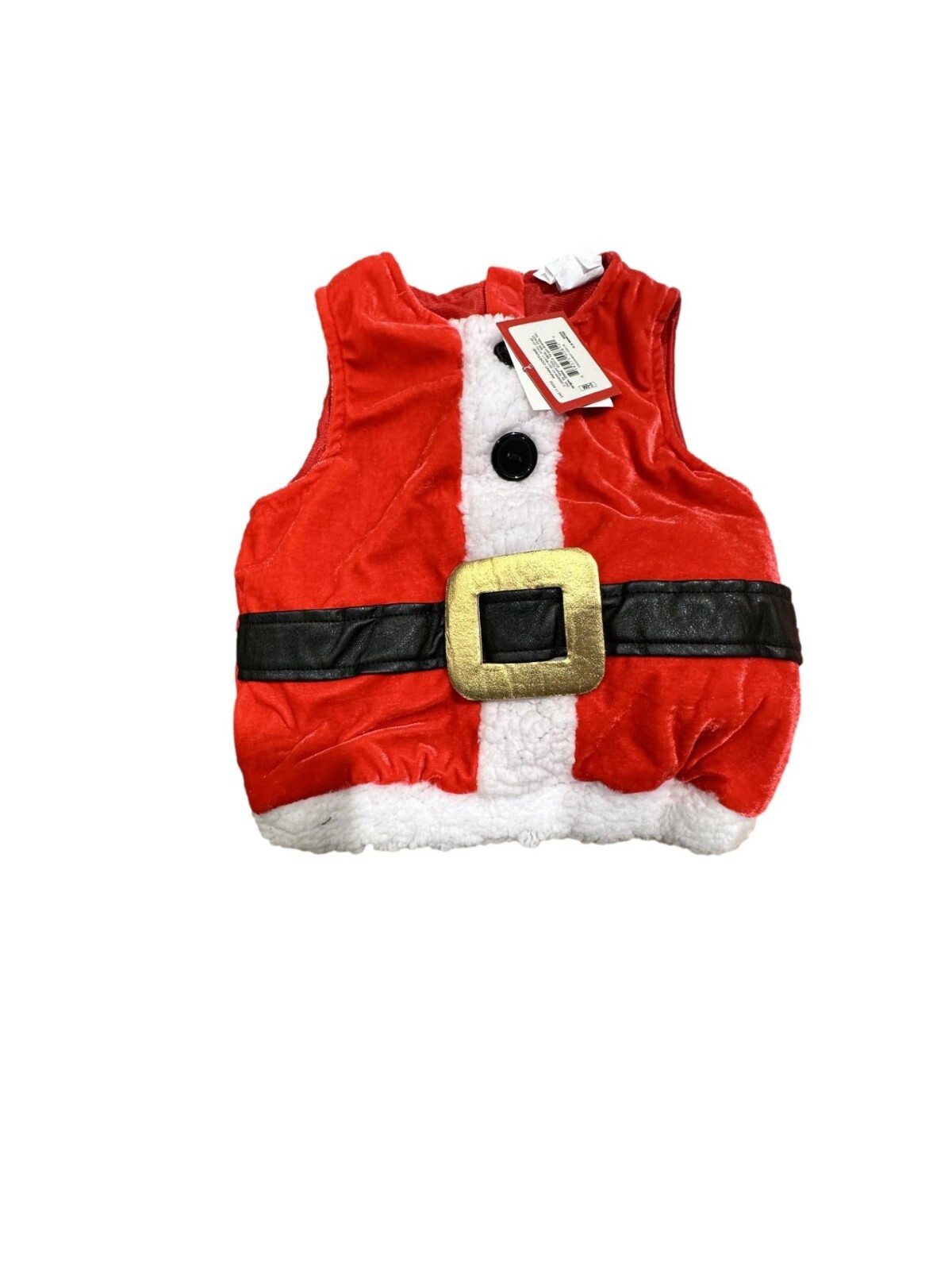 Baby Plush Santa Vest Costume 6-12M - Wondershop, Red | eBay