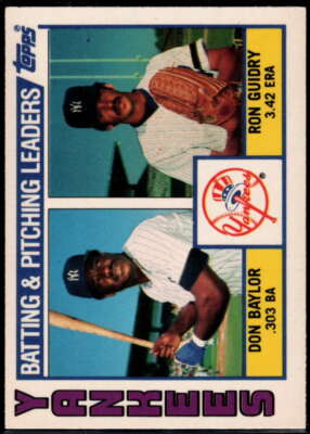 1984 Topps Tiffany #486 Don Baylor/Ron Guidry NM+++ Yankees | eBay