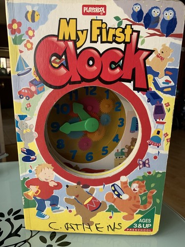 My First Clock by Playskool learn to tell time plastic moving gears ...
