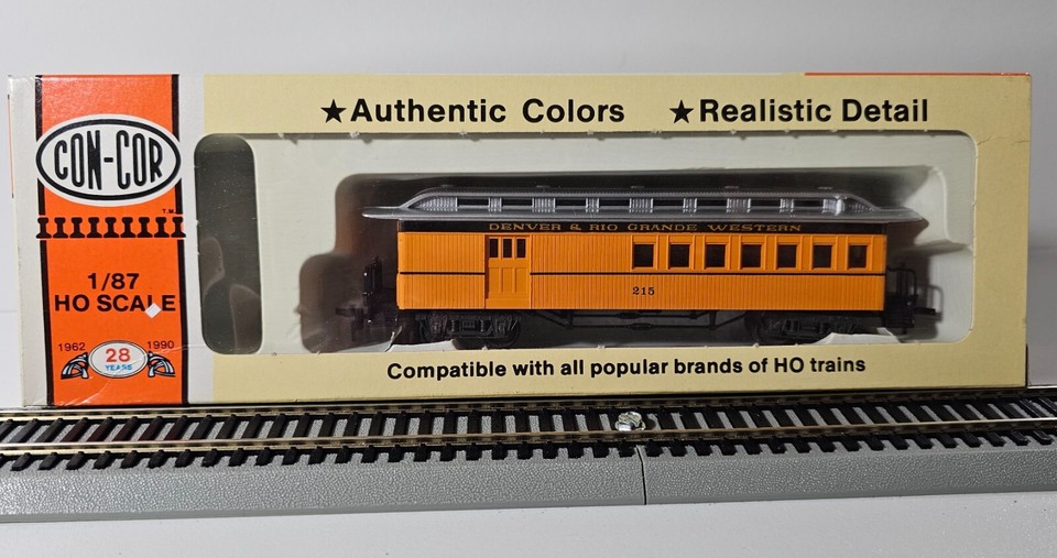 Con-Cor HO Scale Denver & Rio Grande Western Old Time Combine Car #215🔥 ...