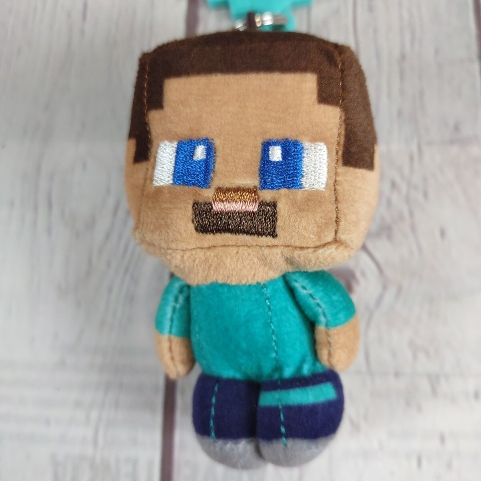 MINECRAFT Steve Plush Hangers Keychain No Tag | eBay