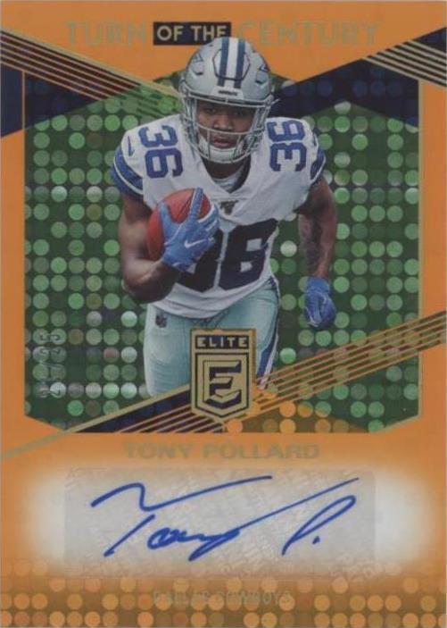 2019 Panini Donruss Elite - Turn of the Century Autographs Tony Pollard ...