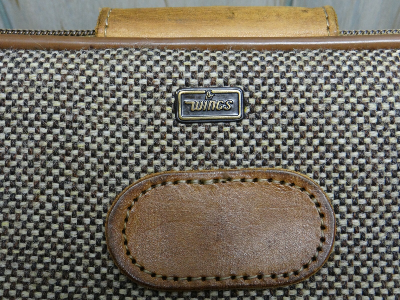 HARTMANN WINGS Tweed Belting Leather Suitcase Travel Luggage Vintage | eBay