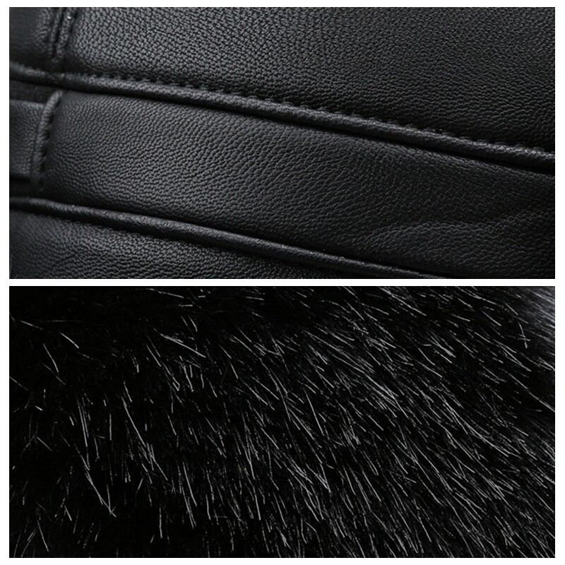 Men Russian Ushanka Trapper Hat Faux Fur Ear Flap Winter Warm Leather ...