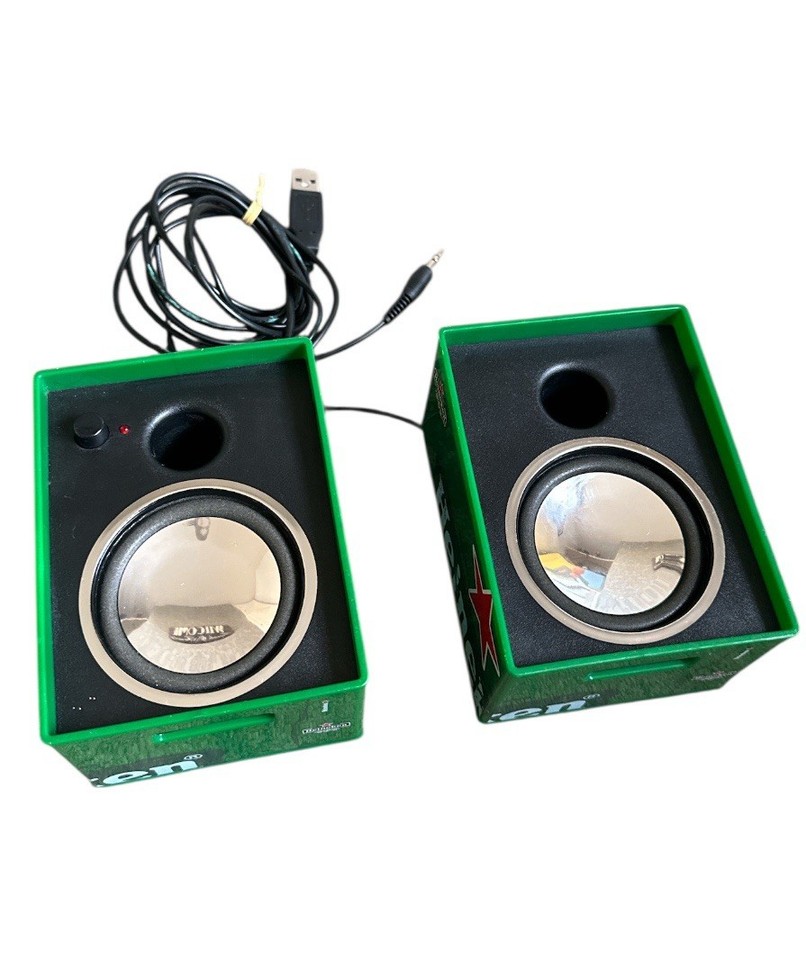 Heineken Beer Crates Box PC / MP3 Player Two-Way Speakers USB Wired ...