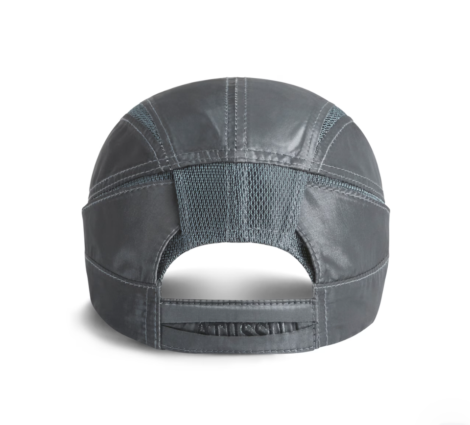 ATIISSU Wing Cap Grey | Glossy Baseball Hat with Mesh Panels, Wing Flap ...