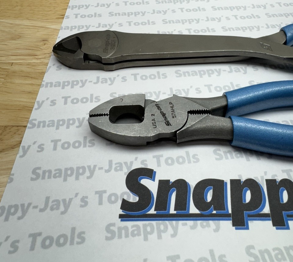 Snap-on Tools USA NEW 2pc Plier/Cutter Lot Set RARE GRIPS 312CF ...
