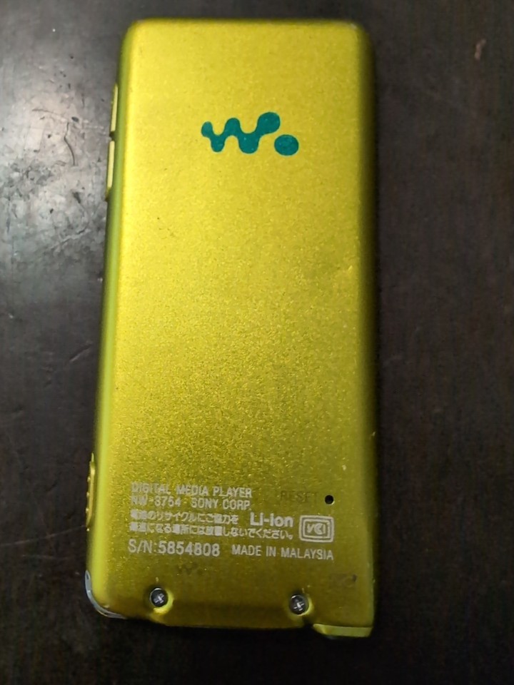Sony Walkman NW-S754 8GB Digital MP3 Player Lime Green Yellow New ...