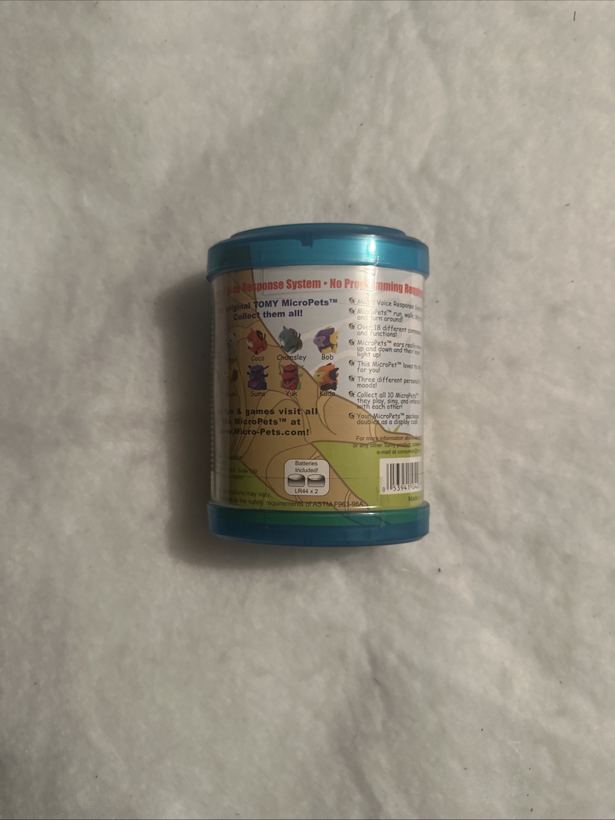 2002 Tomy Micropets Voice Activated Collectible Toy 18 Commands KUMA ...