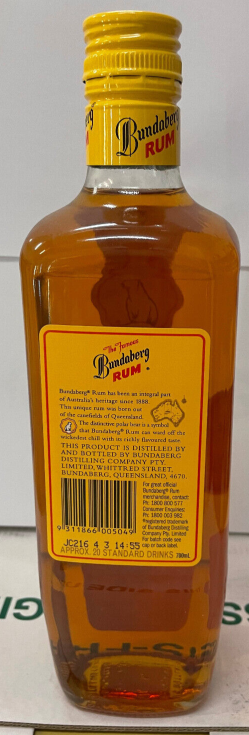Bundaberg Rum UP Bear 2, 3 Label UP 700ML | eBay