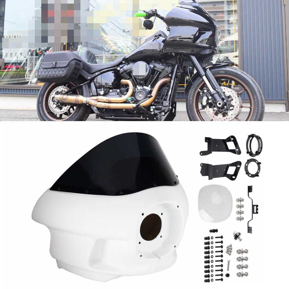 Headlight Fairing & Mount Kit For Harley Low Rider S FXLRS Street Bob ...