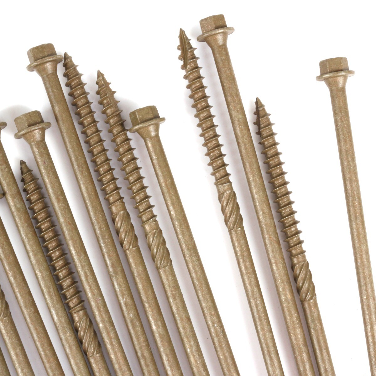 10x EXTRA LONG TIMBER SCREWS 250mm Railway Sleeper Fastener Fixing ...