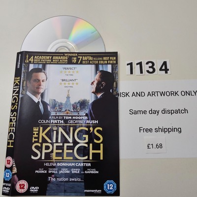 The kings speech DVD Disc and Artwork Only Save £s Eco | eBay UK