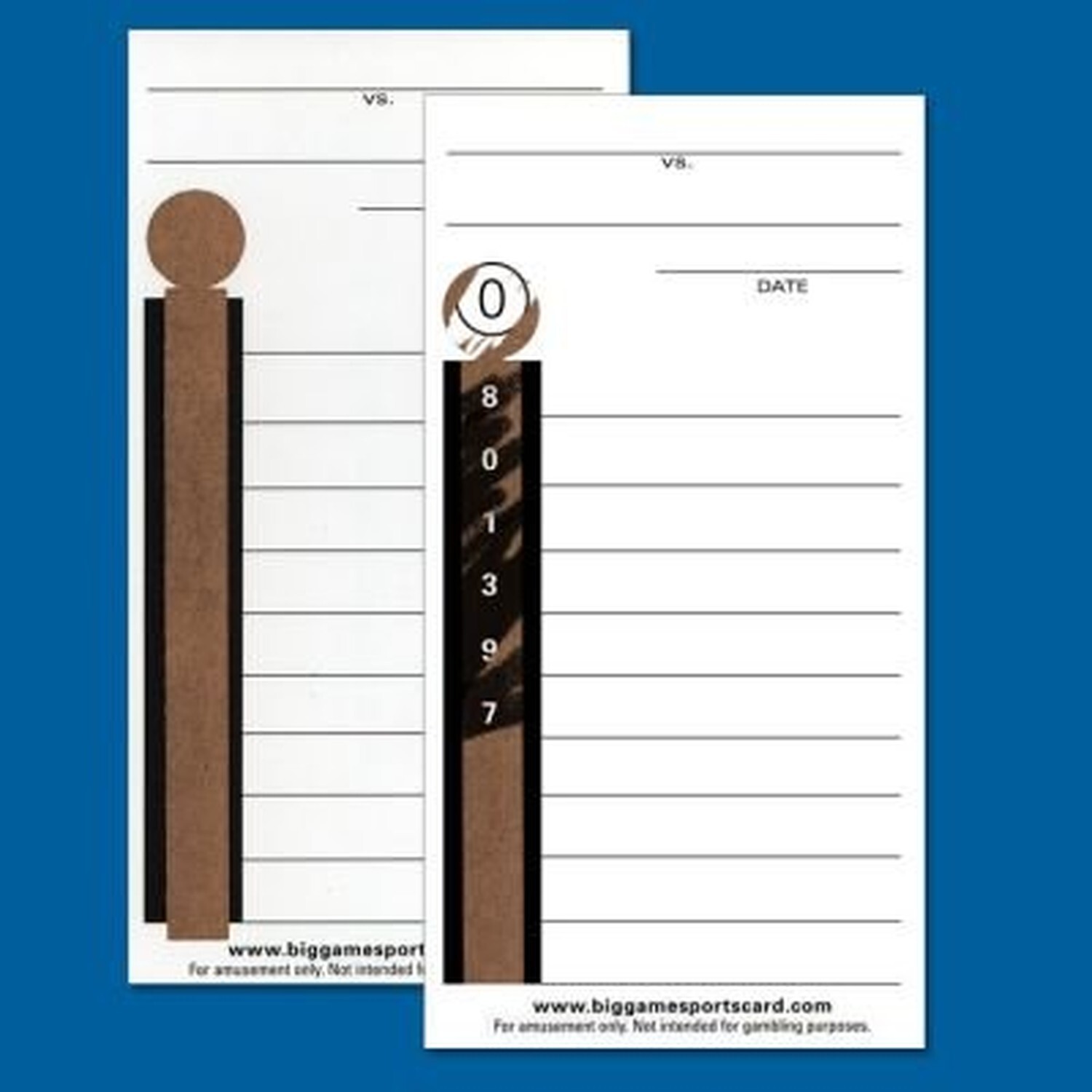 10 Line Football Strip Card, 100 Cards per Pack | eBay