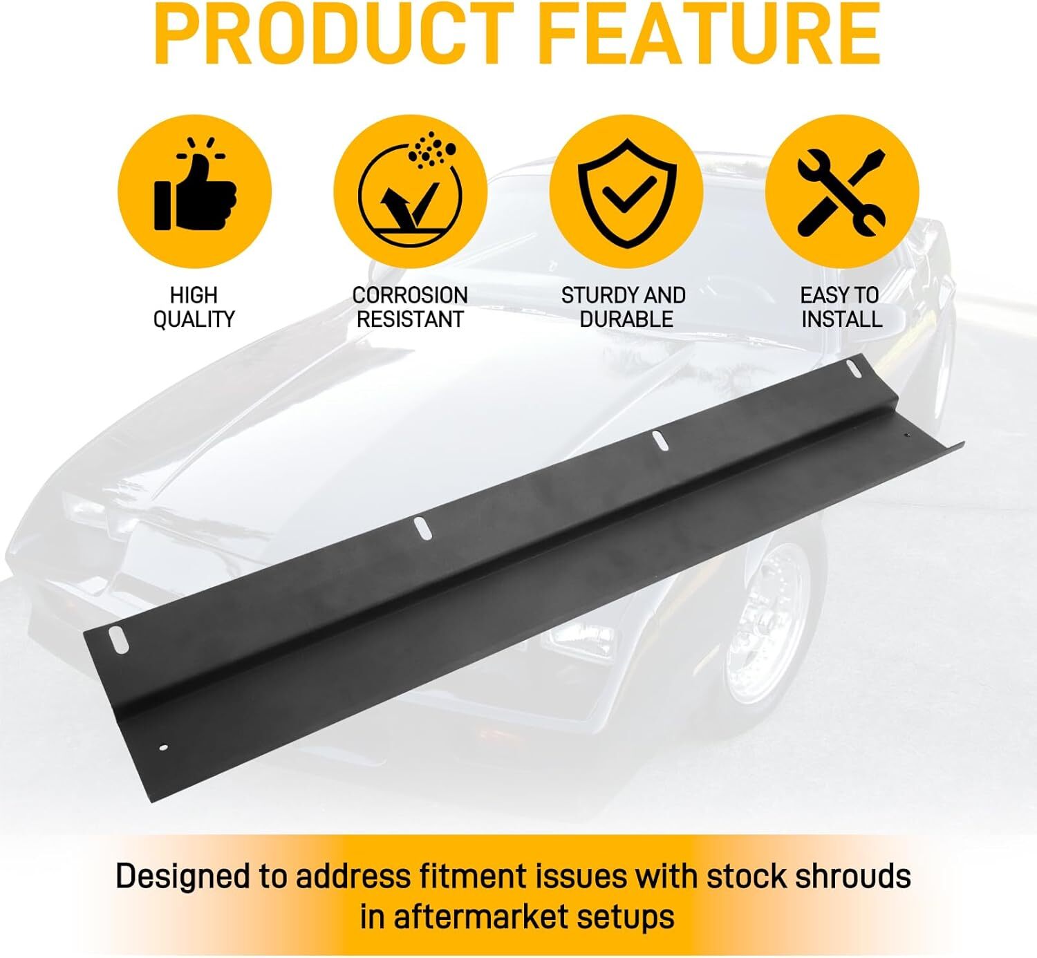 For 3rd Gen Camaro / Firebird Engine 3-Row Radiator Upper Support ...