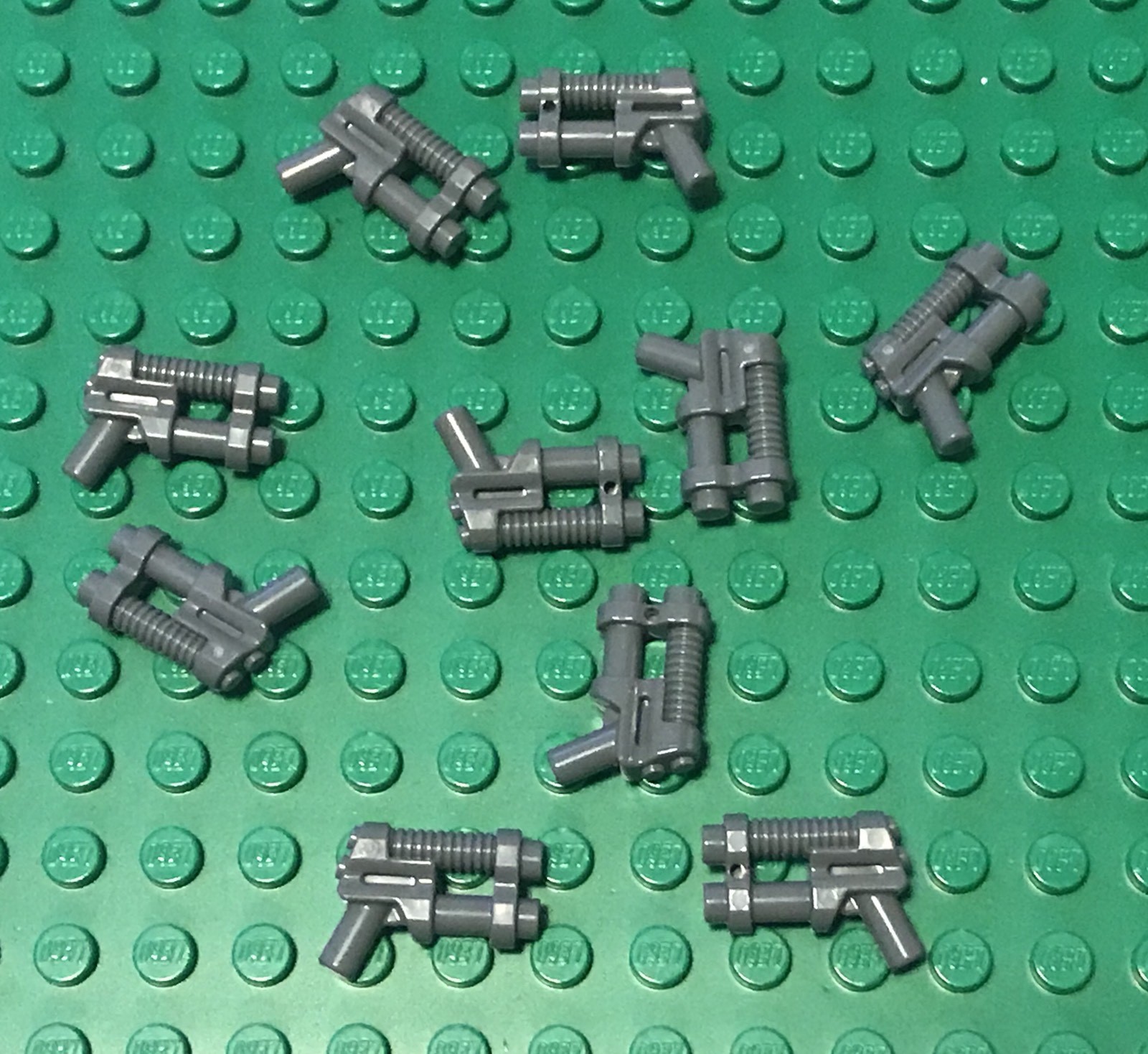 Lego 10 Dark Bluish Gray Space Gun With Ribbed Barrel / Mini Figures ...