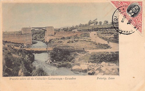 Ecuador - LATACUNGA - Puente sobre el rio Cutuchi - Ed. Laso | eBay