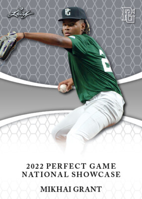 Mikhai Grant 10 ct lot 2022 Leaf Perfect Game Nike All American Rookies ...