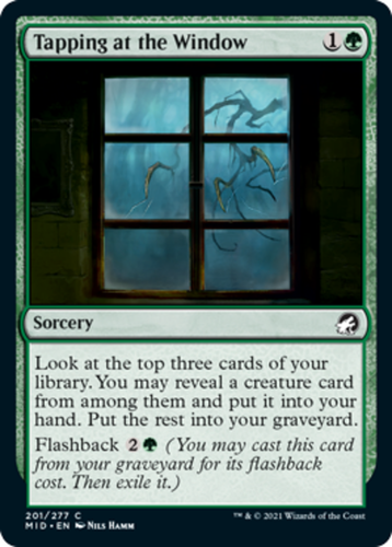1x Tapping at the Window - Foil MTG Innistrad: Midnight Hunt NM Magic ...