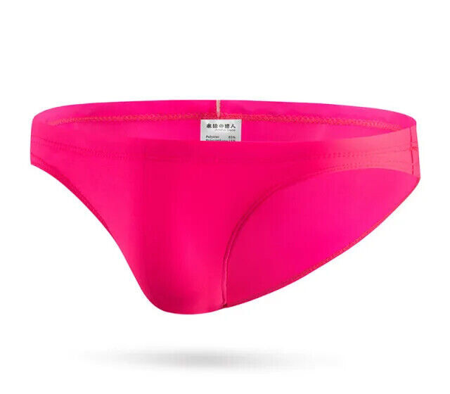 Mens Sexy Solid Color Low Waist Swimwear Swim Briefs Bikinis Tanning ...