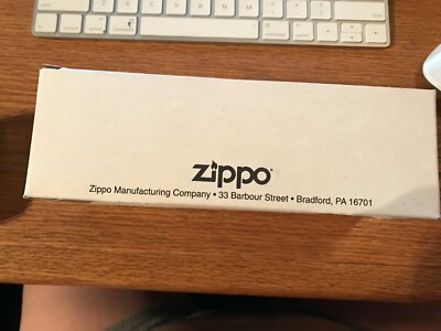 ZIPPO MANUFACTURING COMPANY WHITE EMPTY STORAGE BOX FOR BOXED LIGHTERS ...